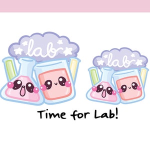 Lab Time || Planner Stickers, Cute Stickers for Erin Condren (ECLP ...