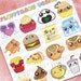 Snack Time Sticker Samplers Planner Stickers, Cute Stickers for Erin ...