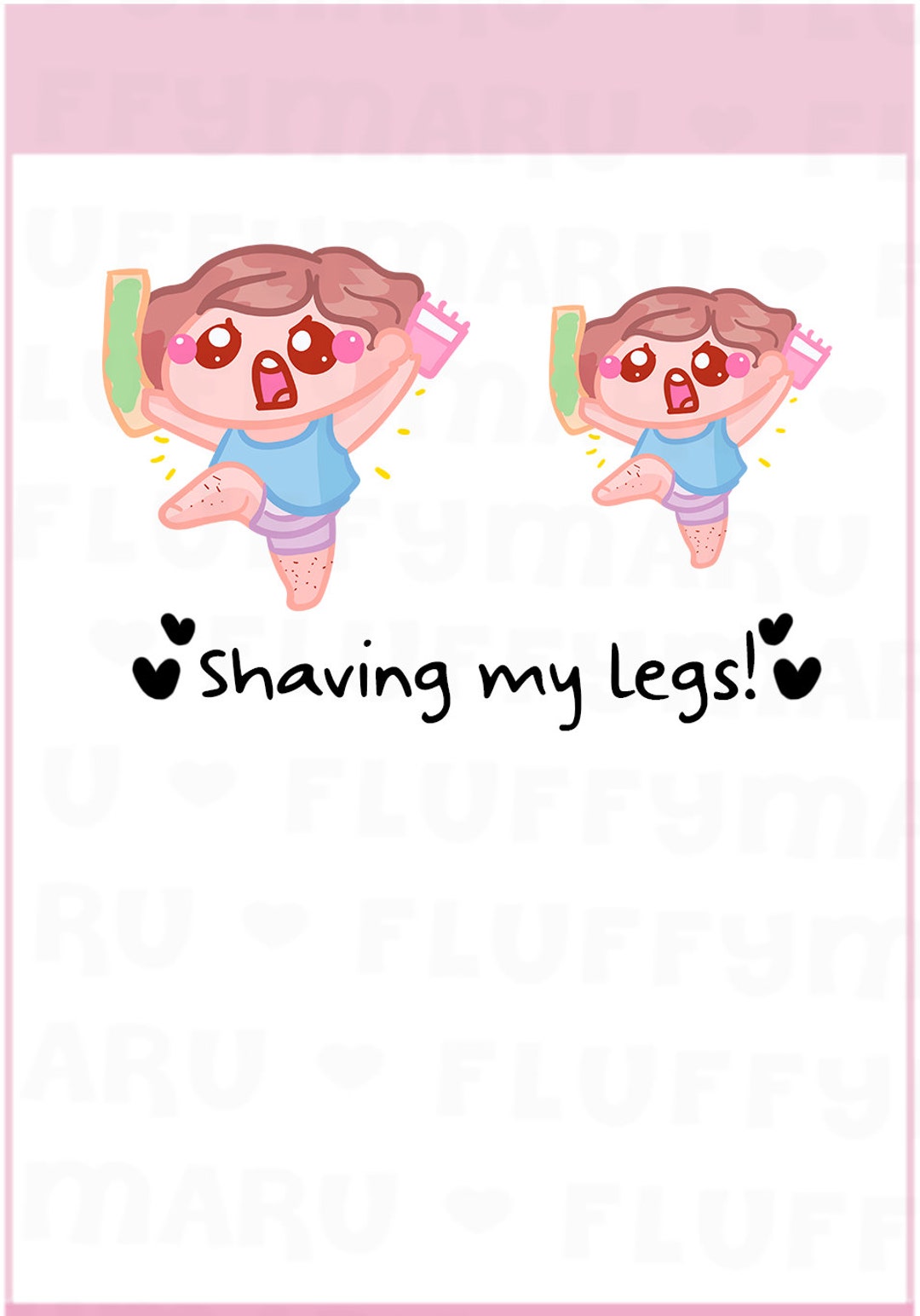 Shaving Time Sammie || Planner Stickers, Cute Stickers for Erin Condren ...
