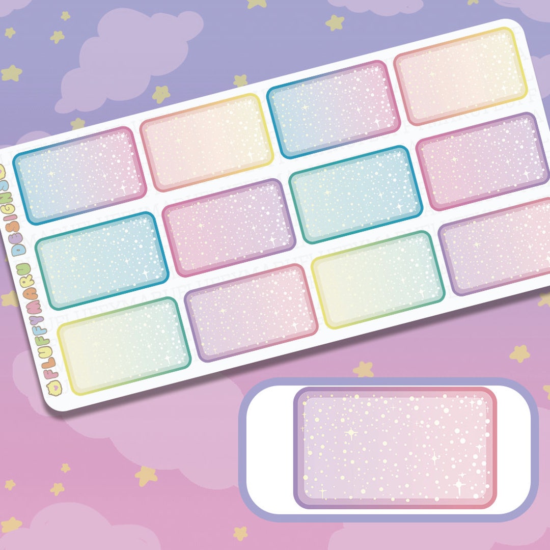 Biggie Starry Half Box Deco Set || Planner Stickers, Cute Stickers for ...