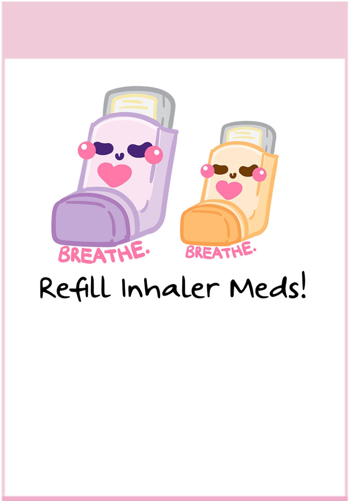 Inhaler Planner Stickers Cute Stickers for Erin Condren - Etsy