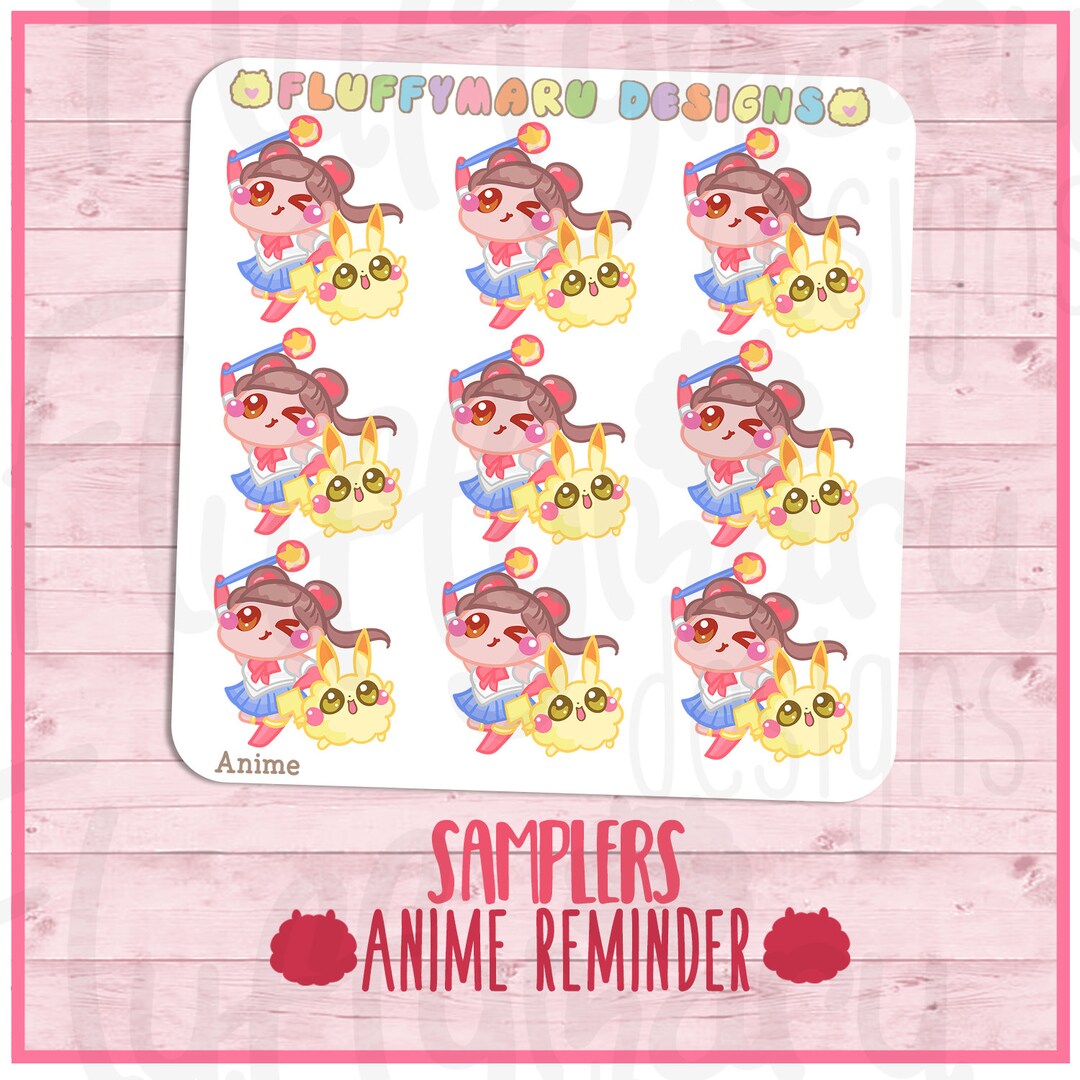 Anime Reminder Sampler || Planner Stickers, Cute Stickers for Erin ...