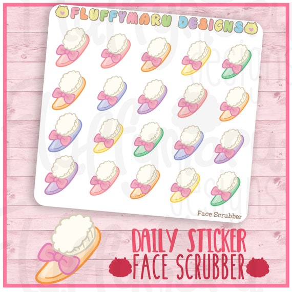 Face Scrubber Planner Stickers Cute Stickers for Erin | Etsy