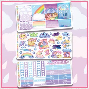 Rainy Day Planner Kit Planner Stickers, Cute Stickers for Erin Condren ...