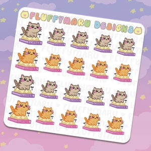 Clean Kitty's Litter Box || Planner Stickers, Cute Stickers for Erin ...