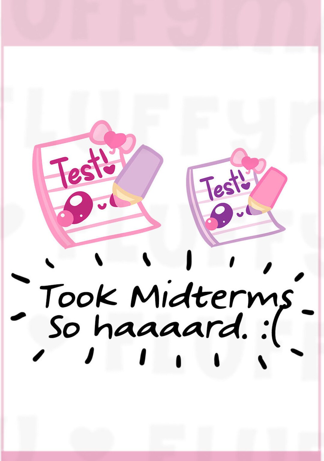 Test Reminder || Planner Stickers, Cute Stickers for Erin Condren (ECLP ...