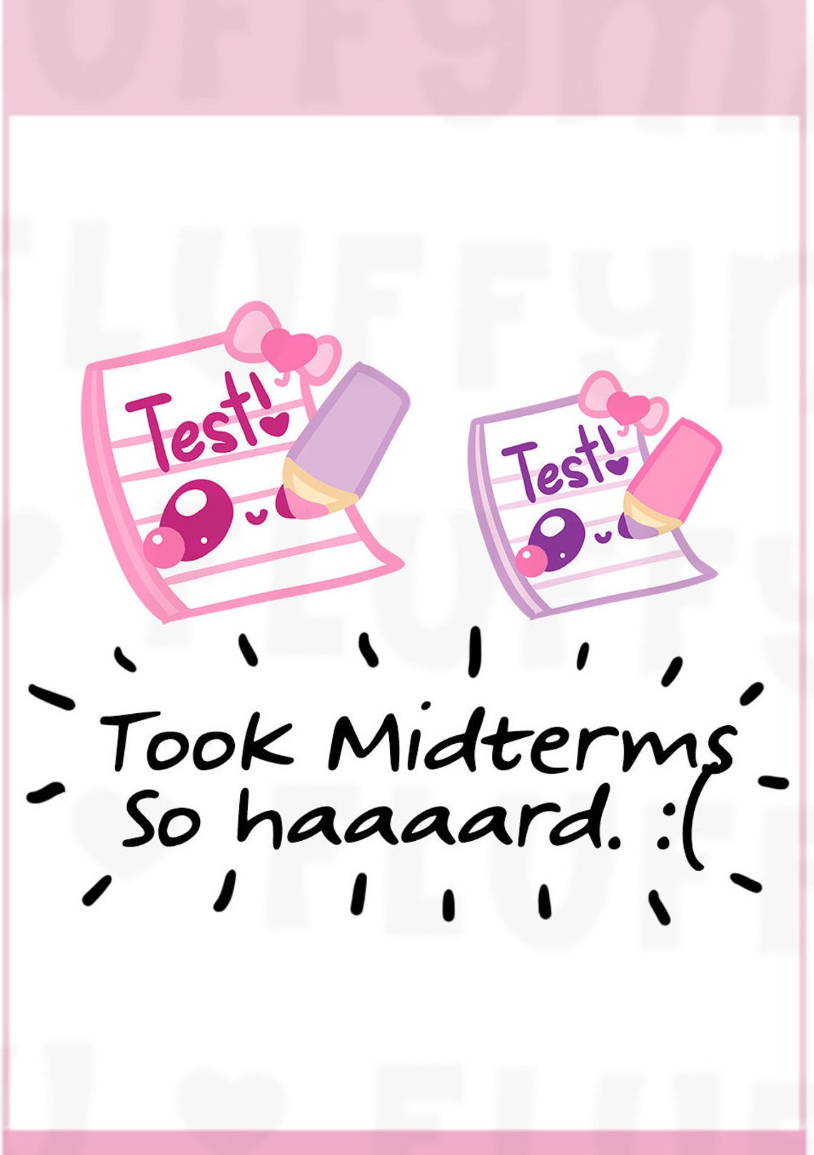 Test Reminder Planner Stickers Cute Stickers for Erin | Etsy