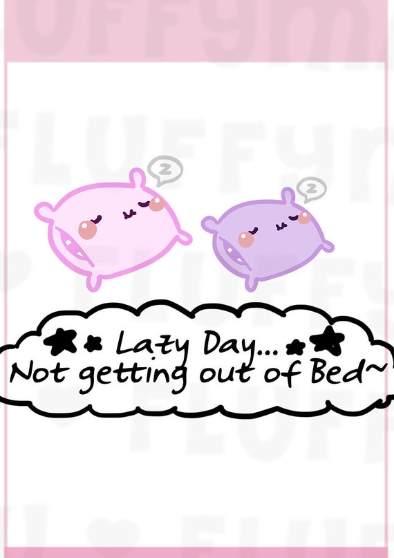 Pillow / Rest Day Planner Stickers Cute Stickers for Erin | Etsy