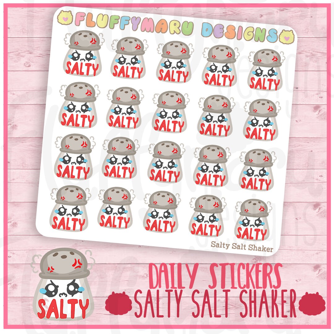 Salty Salt Planner Stickers, Cute Stickers for Erin Condren ECLP ...