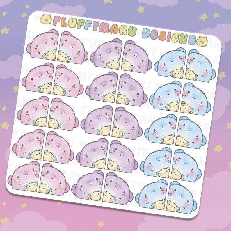 Chispitas de esquina Sticker Deco Set Etiquetas engomadas - Etsy España