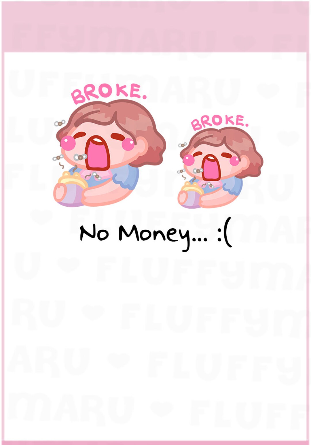 Broke / No Money Sammie || Planner Stickers, Cute Stickers for Erin ...