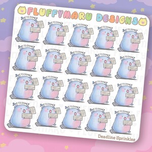 Deadline Sprinkles Planner Stickers, Cute Stickers for Erin Condren ...