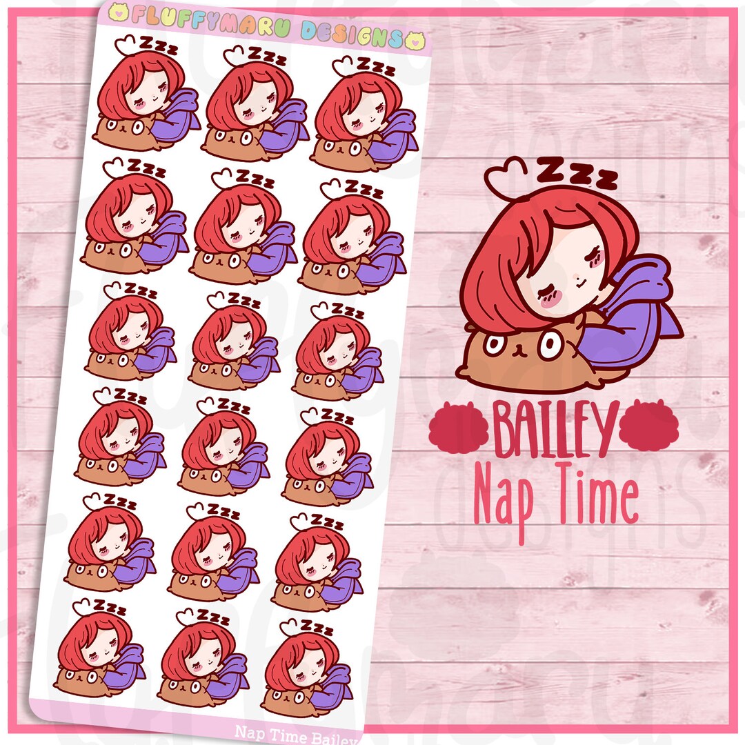 Bailey Nap Time || Planner Stickers, Cute Stickers for Erin Condren ...