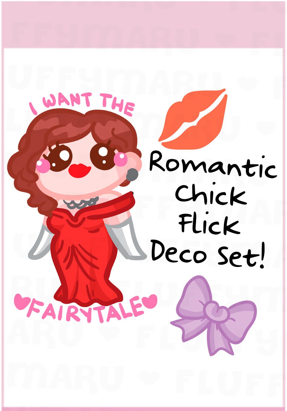 Romantic Chick Flick Movie Deco Sticker Set Planner | Etsy
