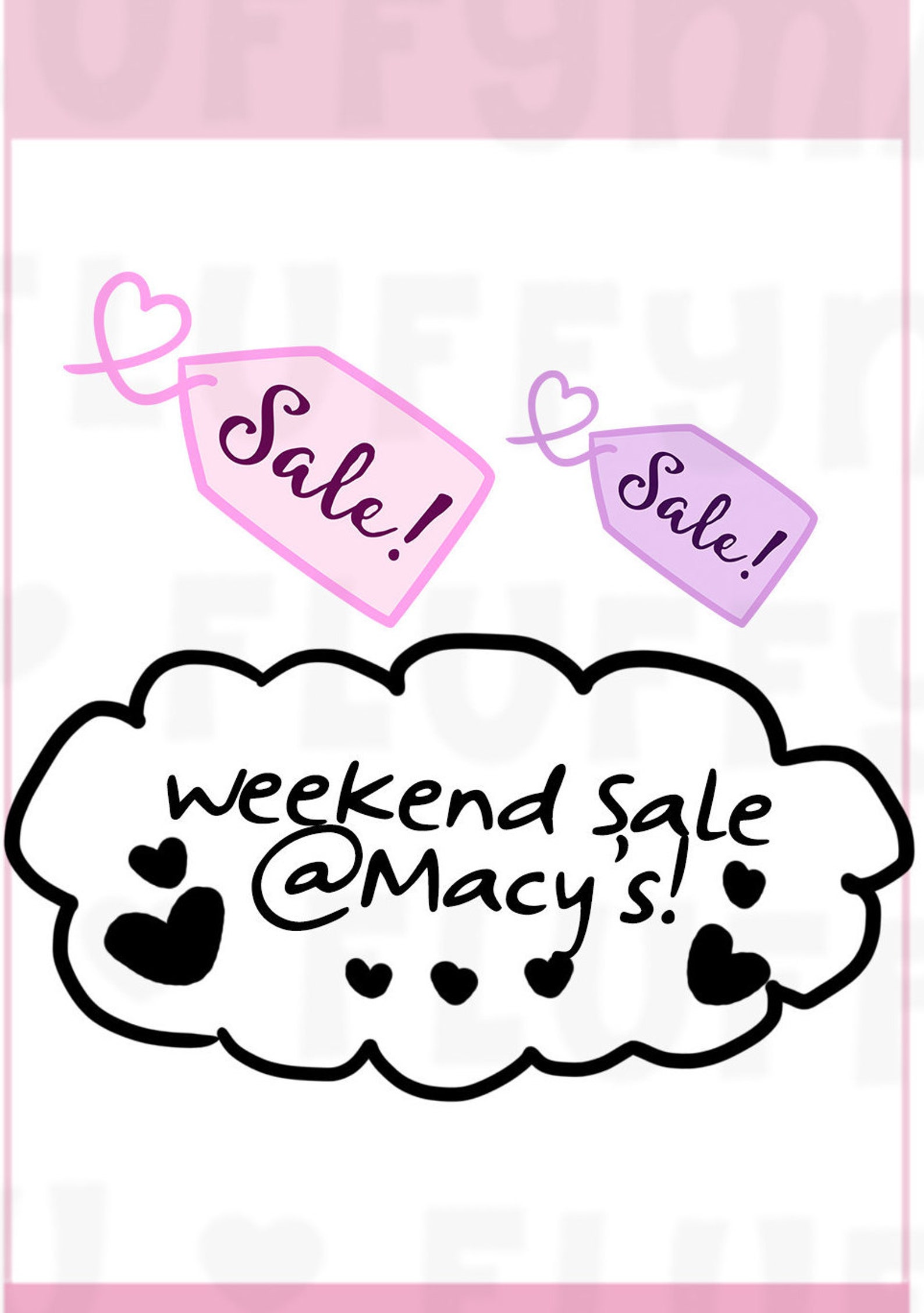 Sale Reminder Planner Stickers Cute Stickers for Erin | Etsy