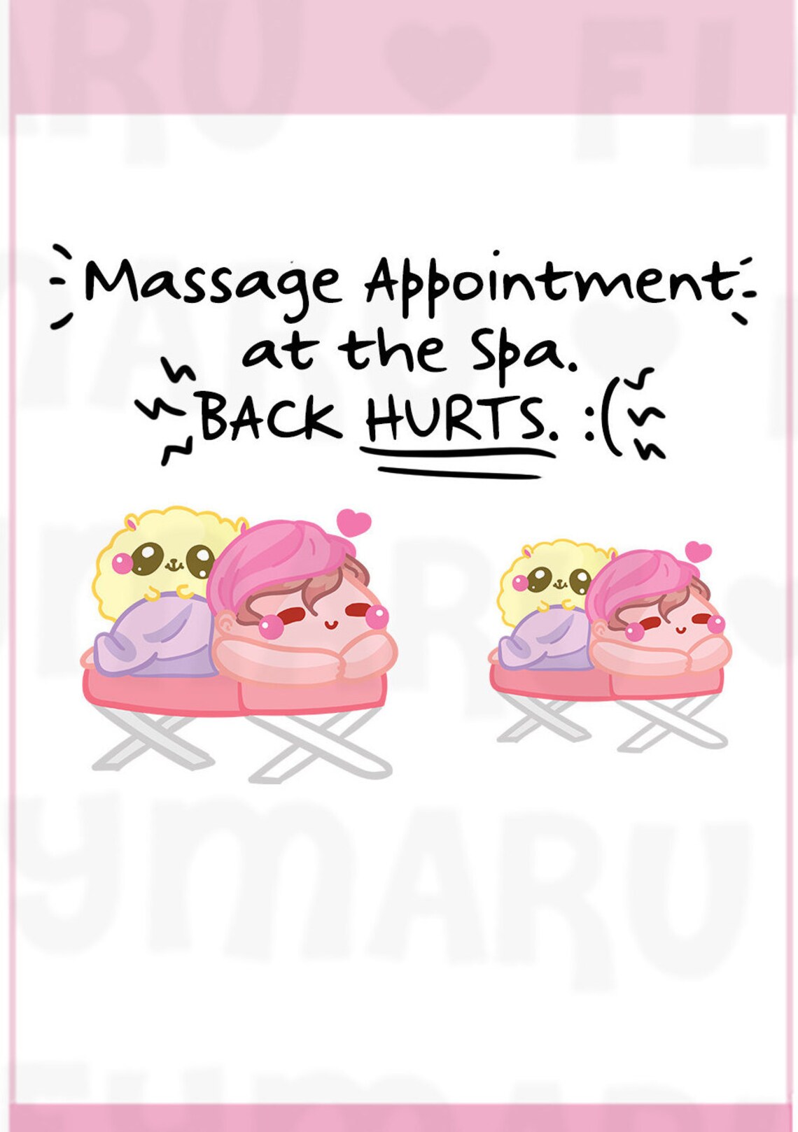 Massage Appointment Sammie Planner Stickers Cute Stickers - Etsy
