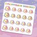 Breakfast Reminder Planner Stickers Cute Stickers for Erin - Etsy