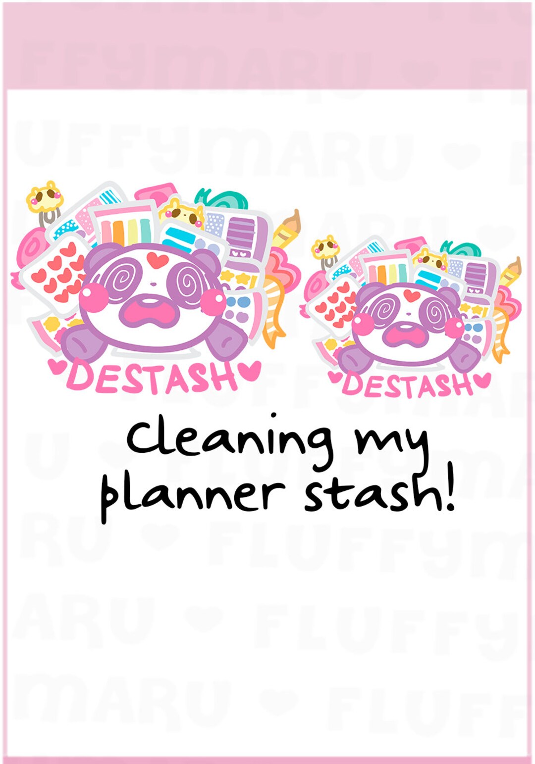 Detash Panda Mimi || Planner Stickers, Cute Stickers for Erin Condren ...