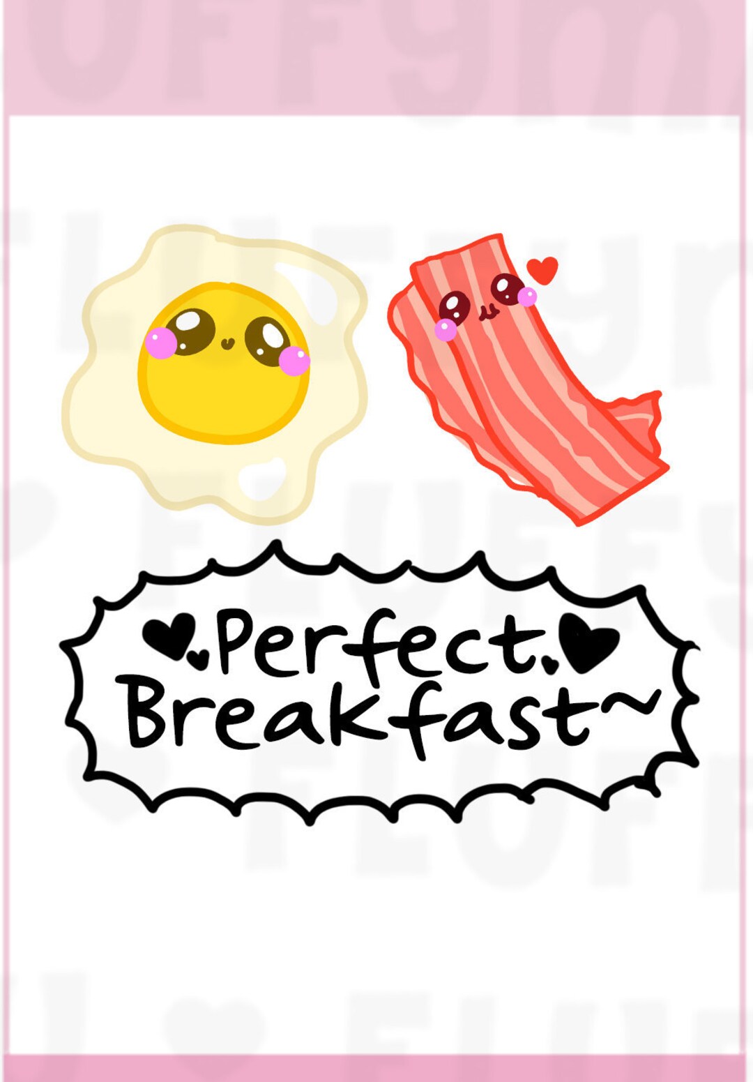 Bacon & Eggs Planner Stickers, Cute Stickers for Erin Condren ECLP ...
