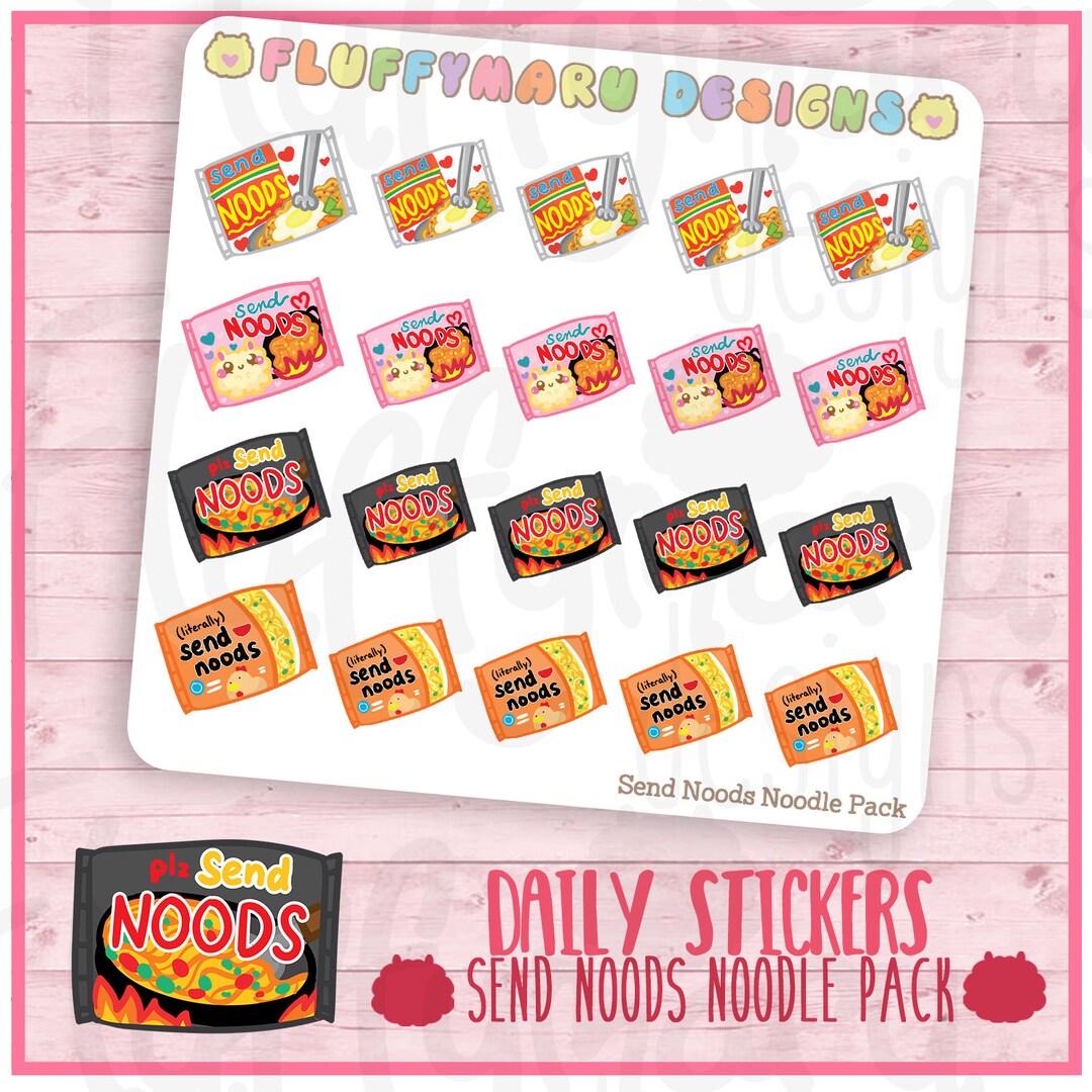 Send Noods || Planner Stickers, Cute Stickers for Erin Condren (ECLP ...