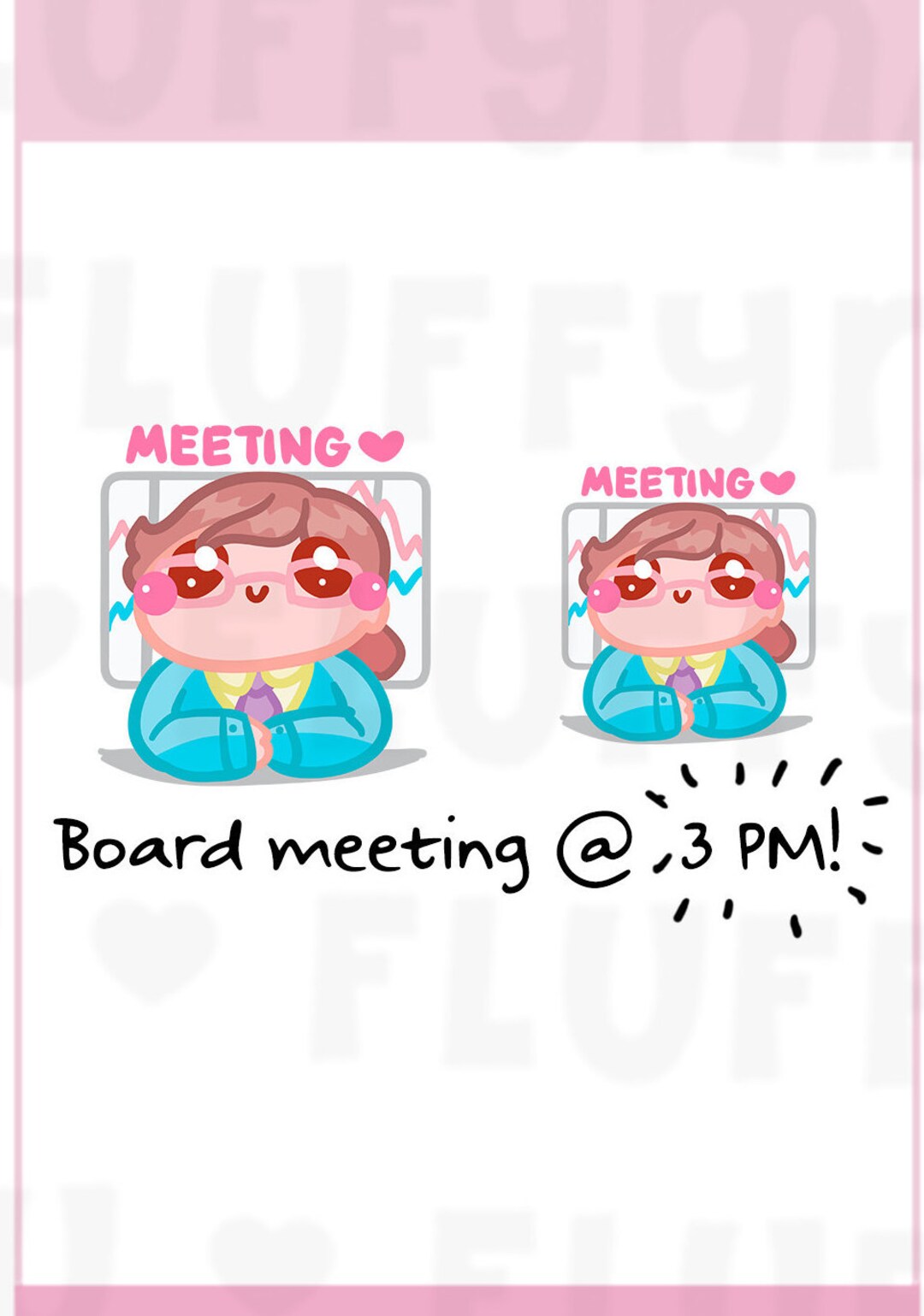 Meetings Sammie || Planner Stickers, Cute Stickers for Erin Condren ...