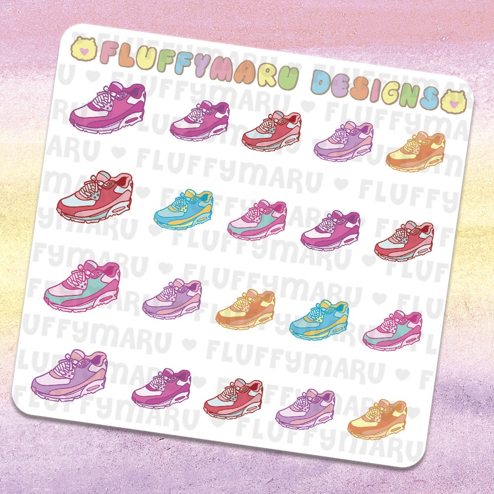Running Shoes Planner Stickers Cute Stickers for Erin | Etsy