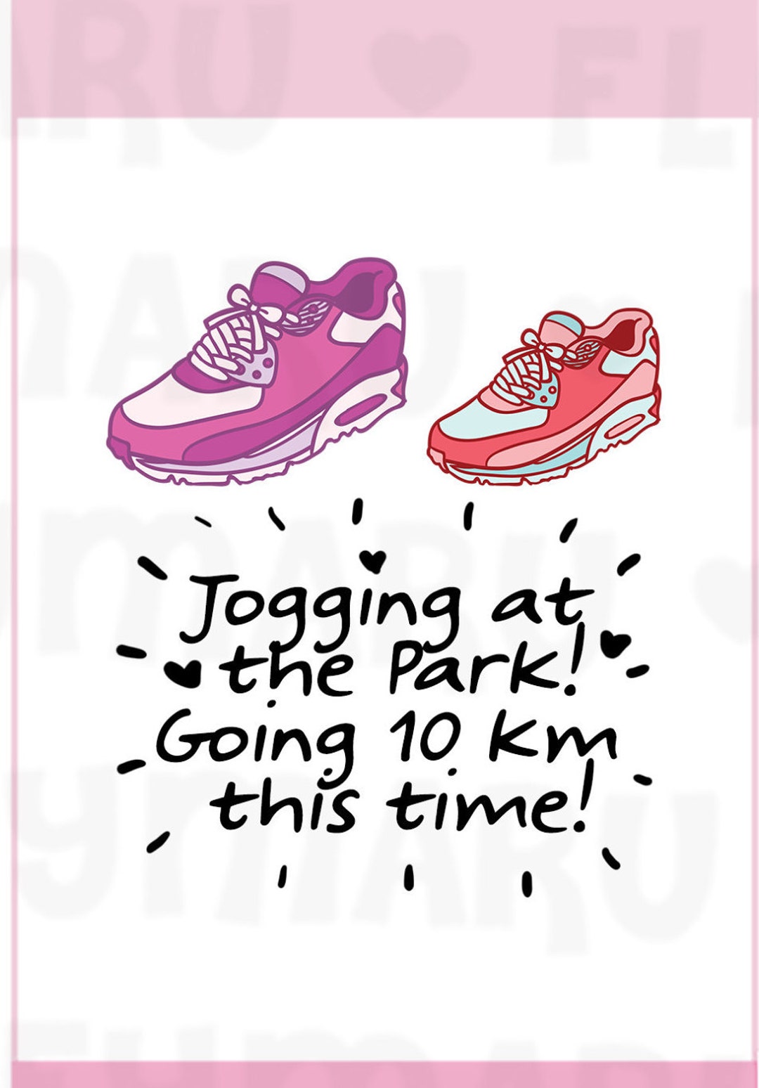 Running Shoes || Planner Stickers, Cute Stickers for Erin Condren (ECLP ...