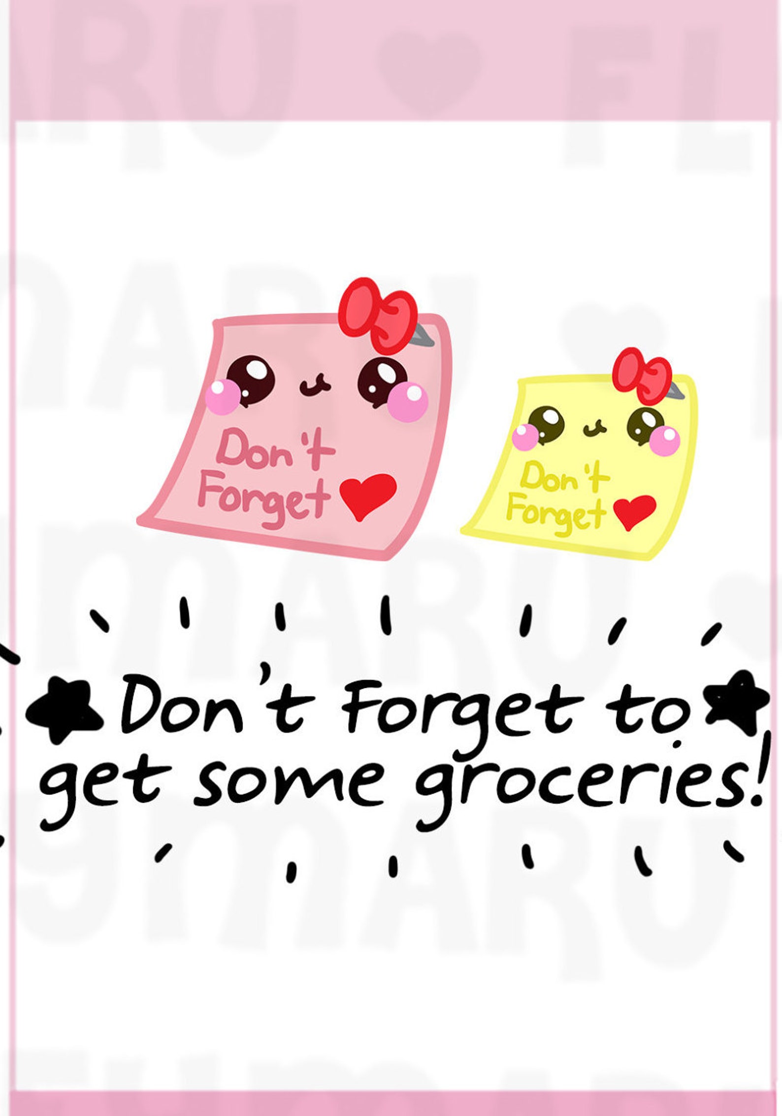 Don't Forget / Reminder Planner Stickers Cute Stickers - Etsy