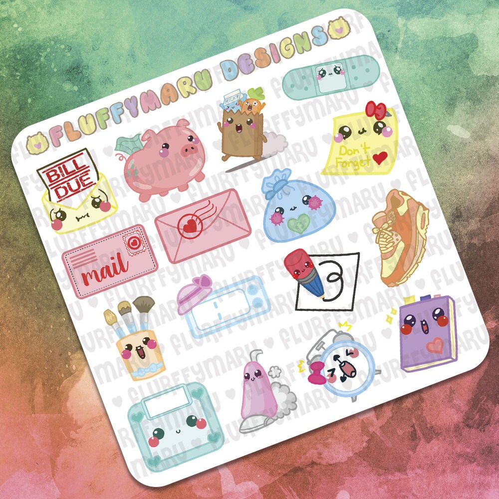 Daily Sticker Samplers Planner Stickers Cute Stickers for | Etsy