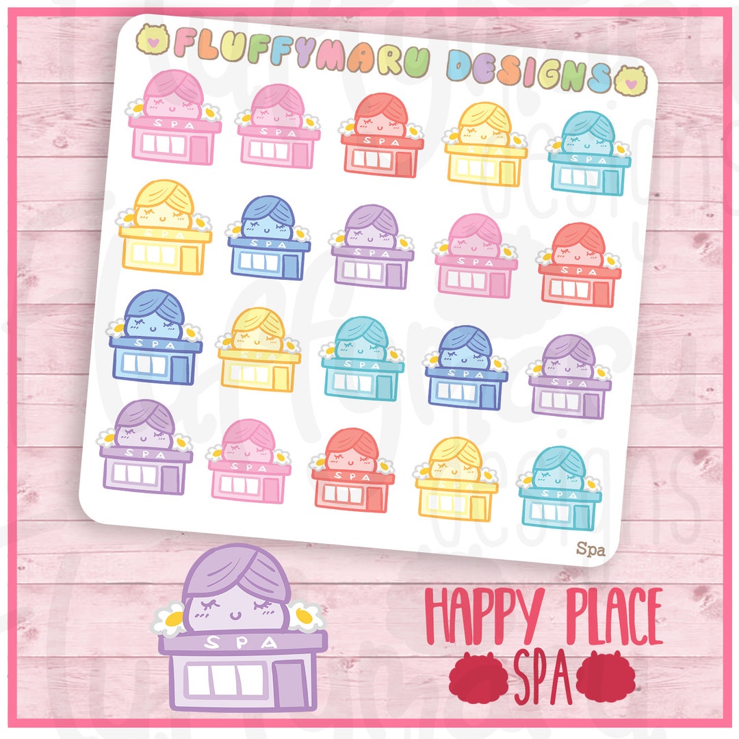Spa || Planner Stickers, Cute Stickers for Erin Condren (ECLP), Filofax ...