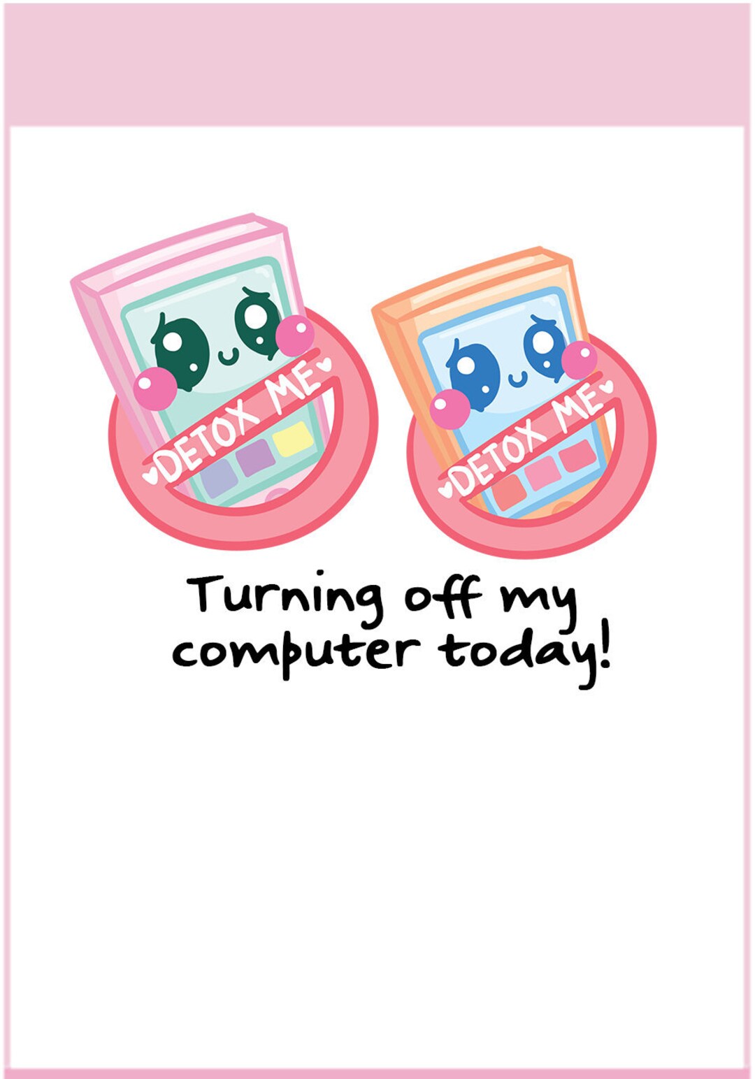 Digital Detox || Planner Stickers, Cute Stickers for Erin Condren (ECLP ...