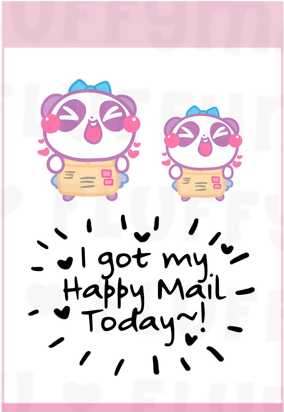 I've Got Mail Panda Mimi Planner Stickers Cute | Etsy