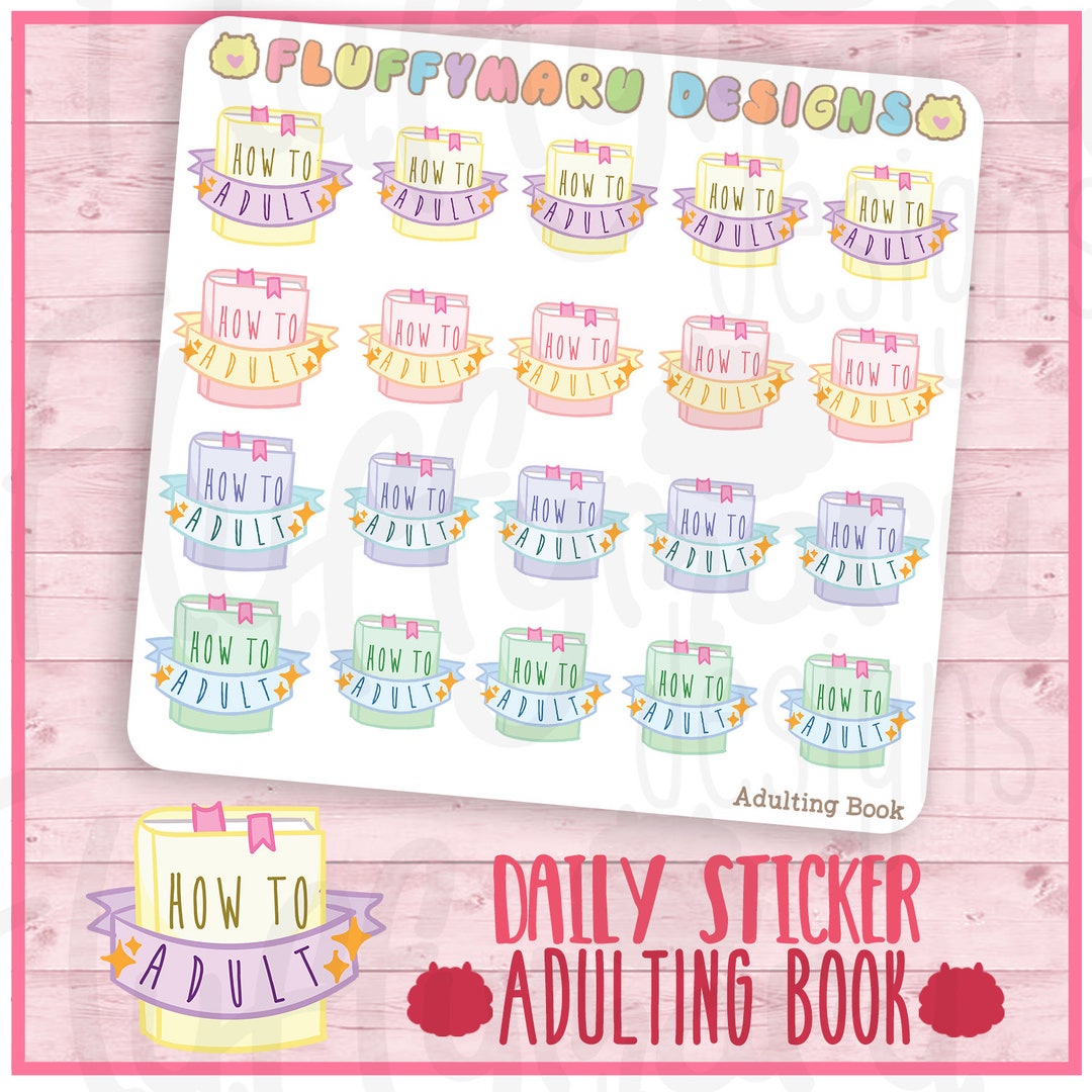 Adulting Book || Planner Stickers, Cute Stickers for Erin Condren (ECLP ...