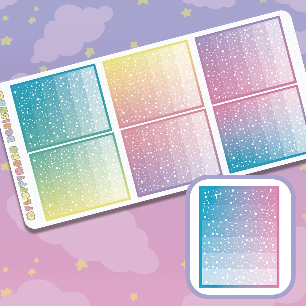 Biggie Starry Full Box Deco Set Planner Stickers Cute | Etsy