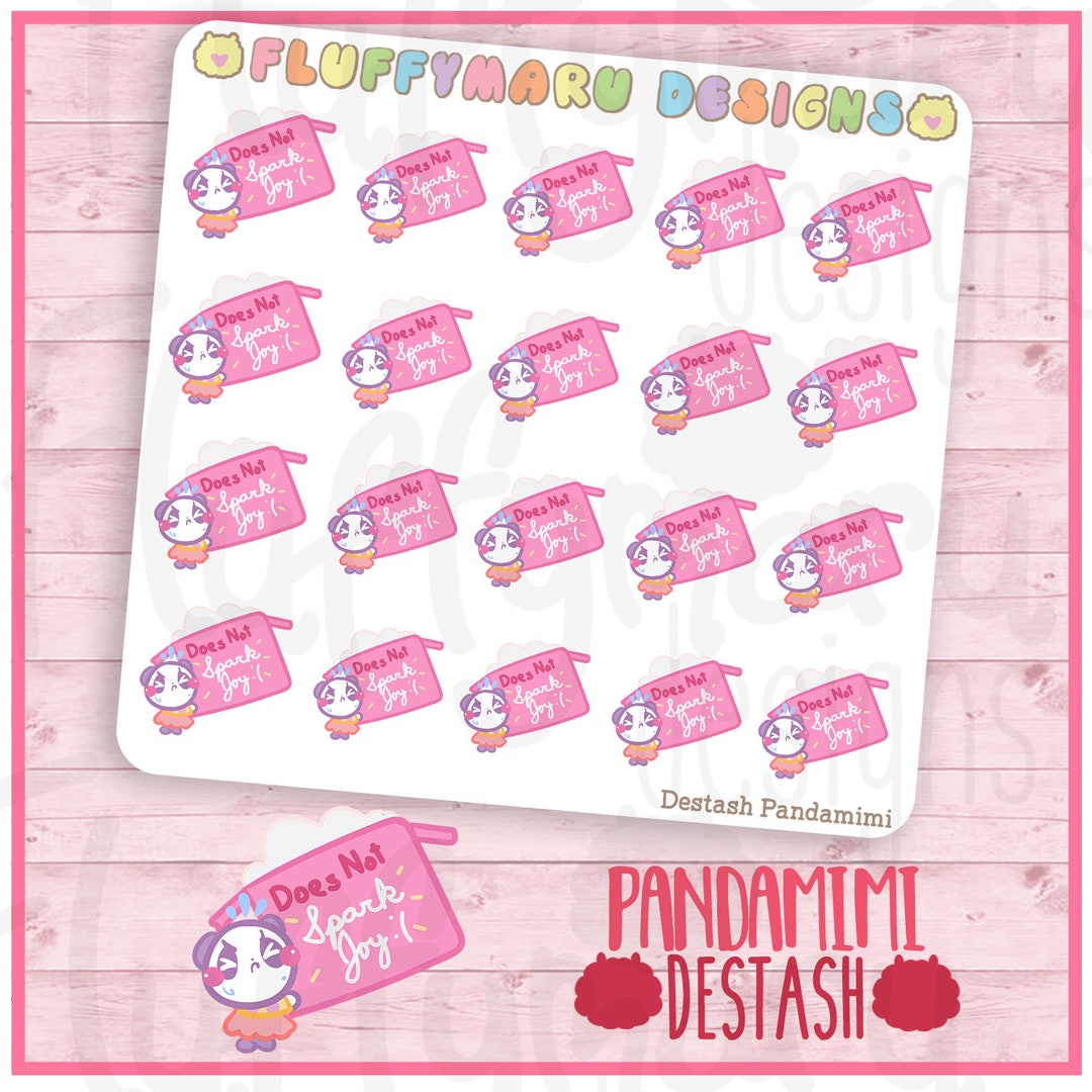 Spark Joy Pandamimi|| Planner Stickers, Cute Stickers for Erin Condren ...