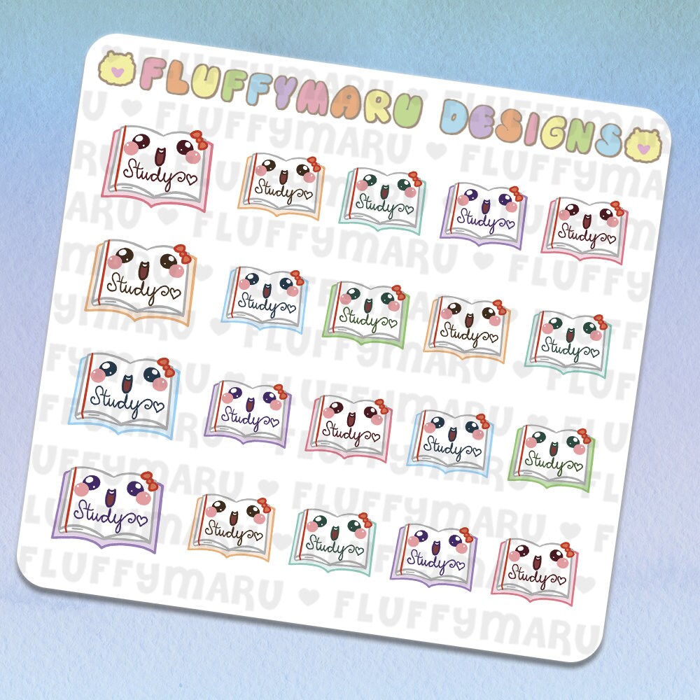 Studying / Test Reminder Planner Stickers Cute Stickers | Etsy