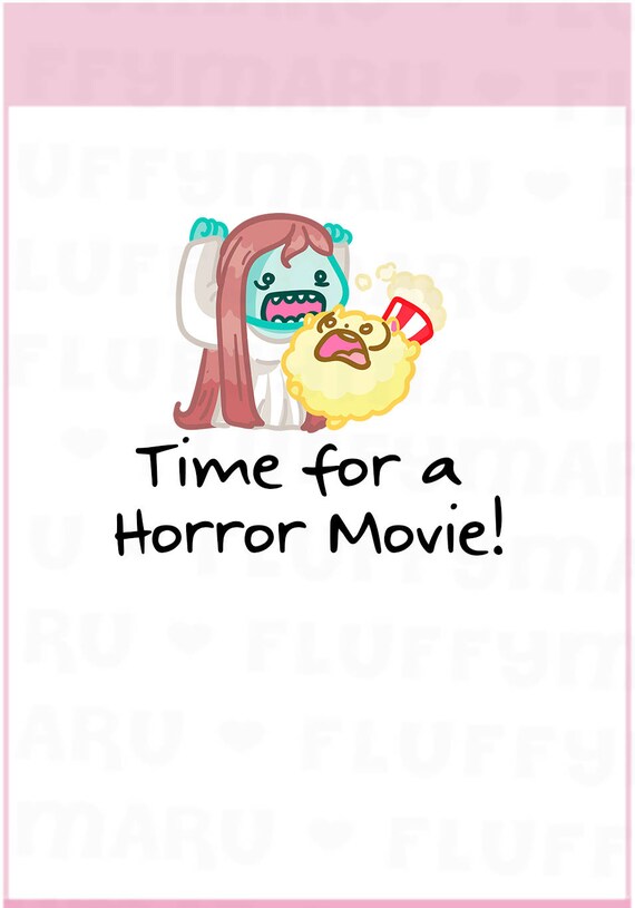 Horror Movie Reminder Sampler Planner Stickers Cute | Etsy