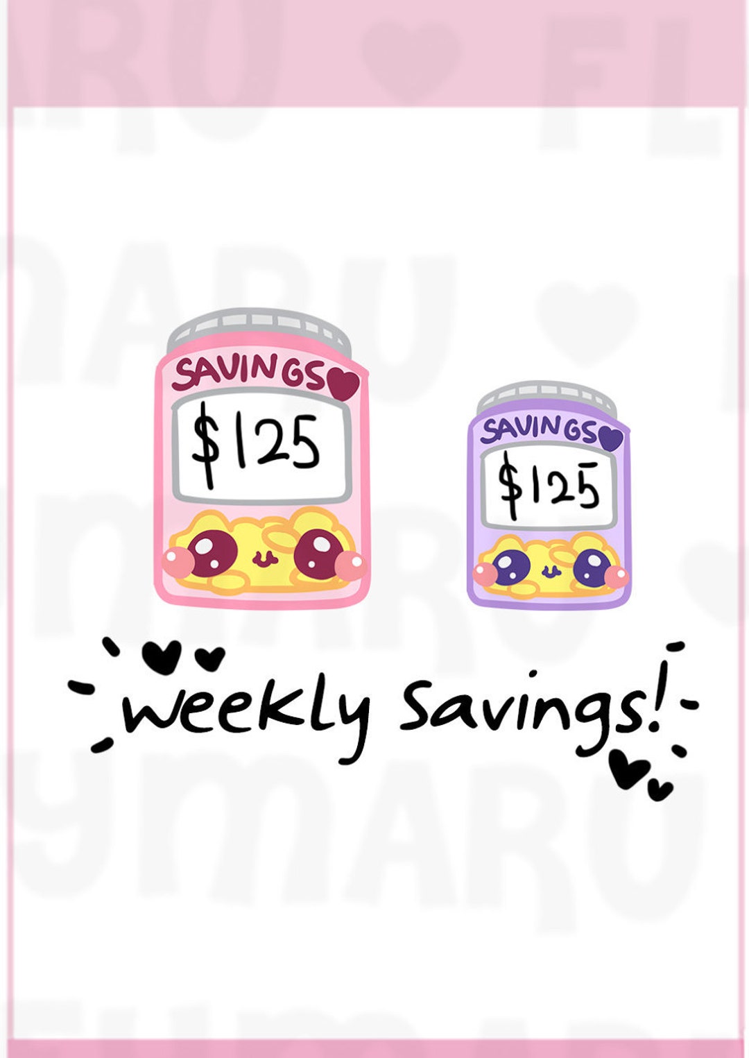 Tip / Savings Jar || Planner Stickers, Cute Stickers for Erin Condren ...