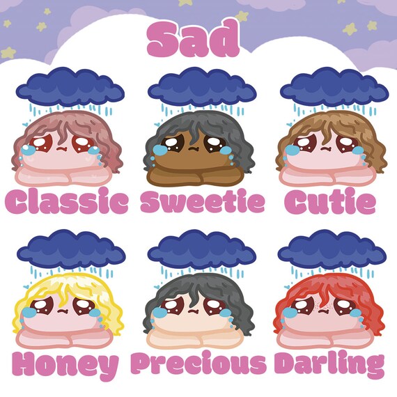 Sad Sammie Planner Stickers Cute Stickers for Erin Condren - Etsy