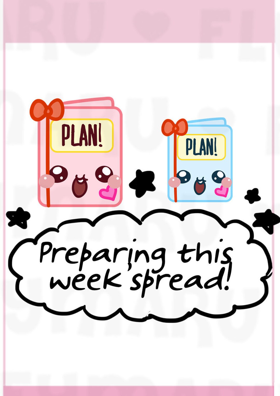 Plan Notebook || Planner Stickers, Cute Stickers for Erin Condren (ECLP ...