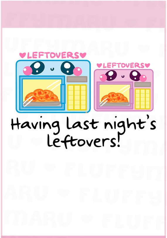 Microwave Planner Stickers Cute Stickers for Erin Condren - Etsy