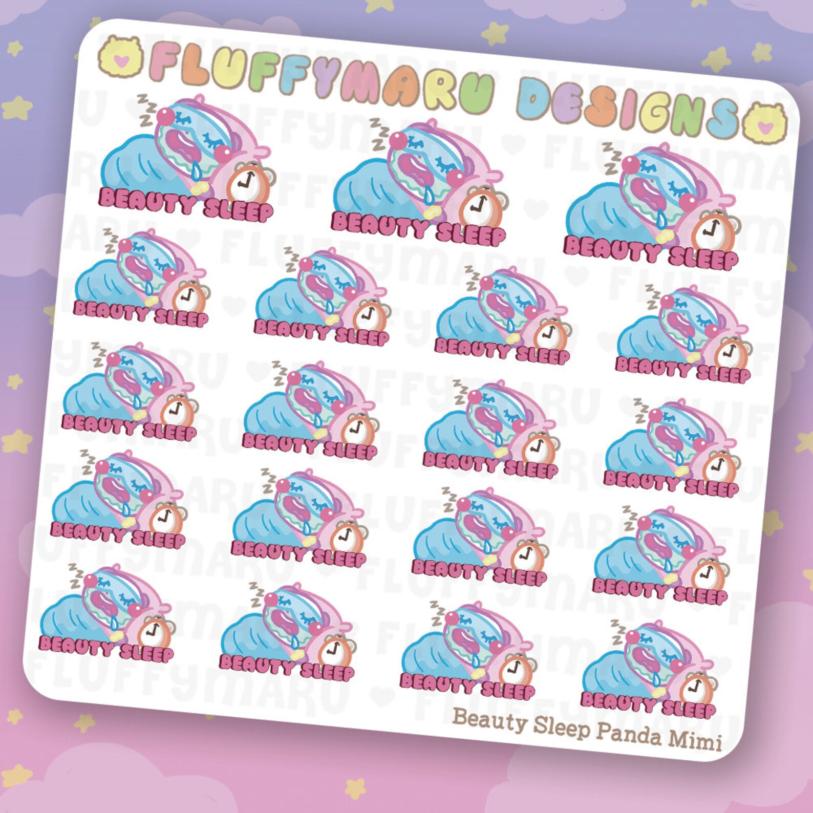 Beauty Sleep Panda Mimi Planner Stickers Cute Stickers for - Etsy