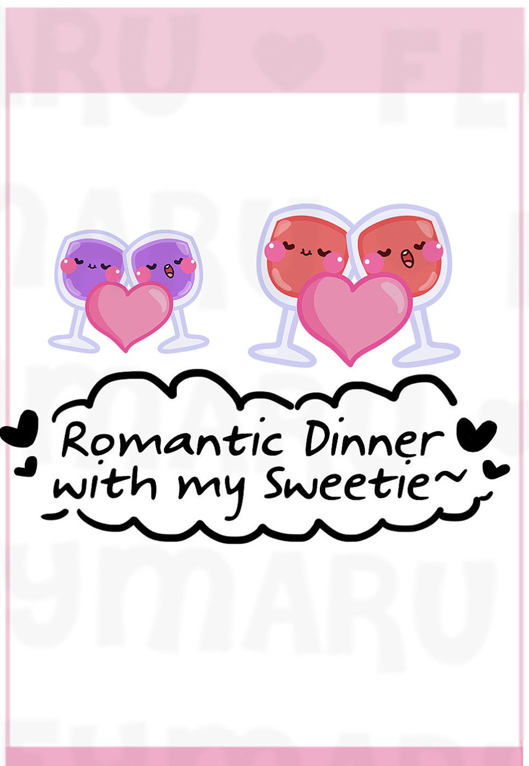 Wine Date Night Planner Stickers Cute Stickers for Erin - Etsy