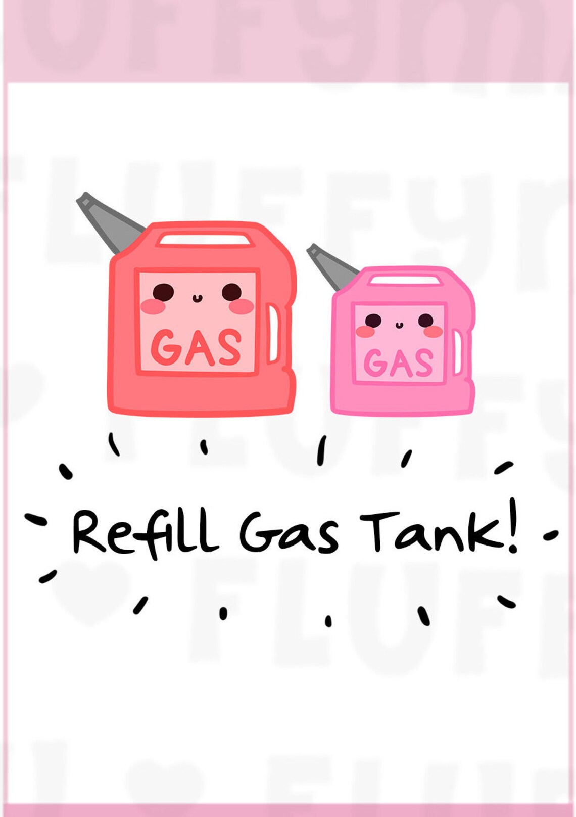 Gas Plastic Container Planner Stickers Cute Stickers for - Etsy