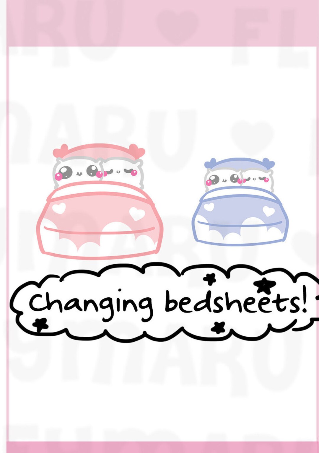 Bed || Planner Stickers, Cute Stickers for Erin Condren (ECLP), Filofax ...