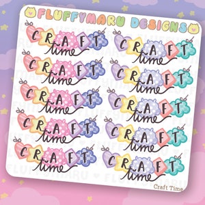 Craft Time || Planner Stickers, Cute Stickers for Erin Condren (ECLP ...