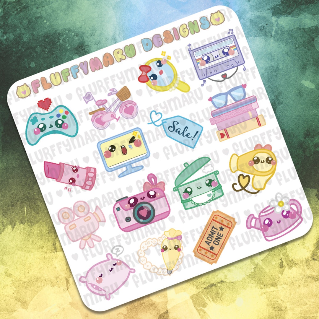 Hobbies and Leisure Sampler Stickers || Planner Stickers, Cute Stickers ...