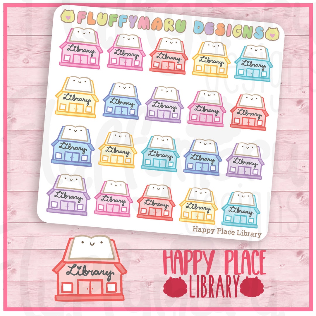 Library || Planner Stickers, Cute Stickers for Erin Condren (ECLP ...