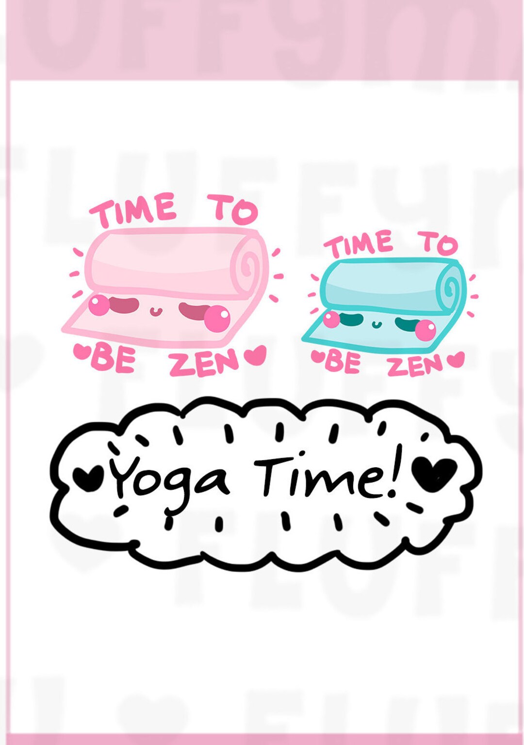 Yoga Mat || Planner Stickers, Cute Stickers for Erin Condren (ECLP ...