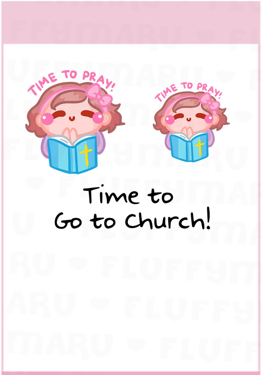 Prayer Time Sammie Planner Stickers, Cute Stickers for Erin Condren ...